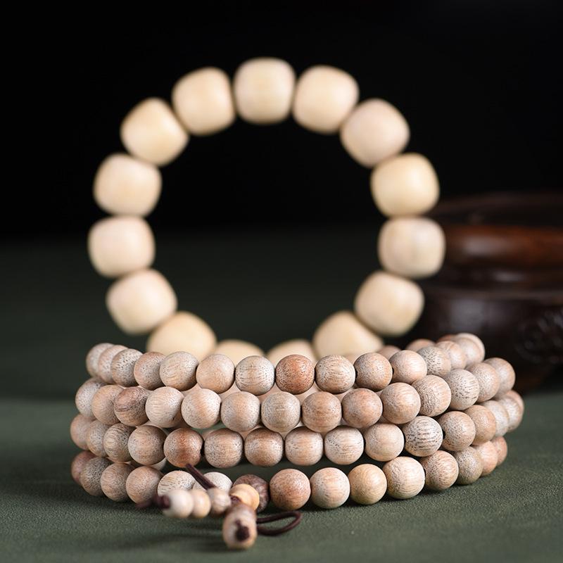 ・主な素材: クスノキ・スタイル: 中華風・対象: 男女兼用・形状: 幾何学模様・加工: 研磨・利用シーン: 旅行記念、展示会、周年記念・サイズ・種類展開: 珠径0.8cm 108玉、1.5cm オールドスタイル、0.8cm+1.5cm オ...