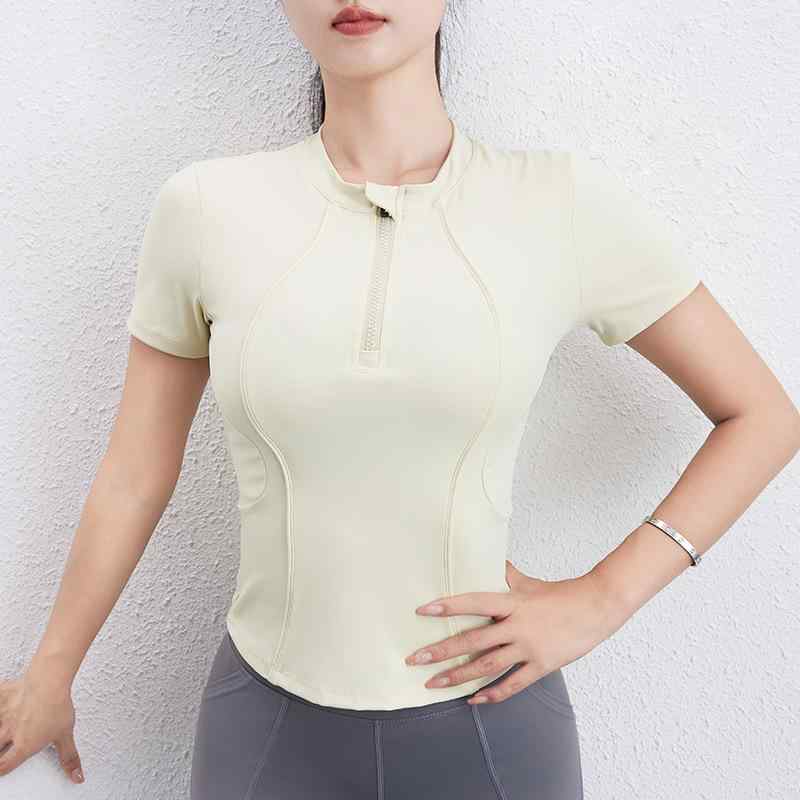 ・性別: 女性・柄: 無地・対応シーズン: 春、夏、秋・生地名: 化学繊維混紡・素材: ナイロン80%・カラー展開: フルーツグリーン、ブラック、ミルクイエロー、クリームホワイト・サイズ展開: S、M、L、XL・袖丈: 半袖