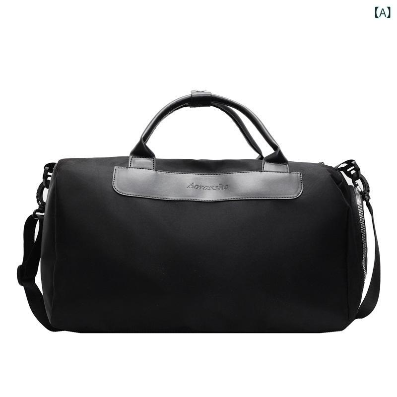・容量: 36-55L・素材: 牛津布・機能: 通気性、防水、超軽量、耐摩耗、負担軽減、干湿分離・裏地: ポリエステル・柄: 無地・スタイル: 都市シンプル・流行要素: ステッチ、マカロンカラー・カラー展開: ブラック、米白、ピンク、カーキ...