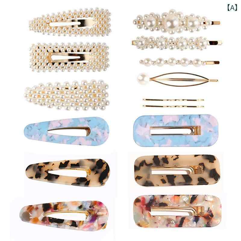 ・素材: 珍珠（パール）・スタイル: レディース・加工: メッキ・タイプ: ヘアピン、サイドクリップ・カラー展開: 15点セット、14点セット、10点セット、20点セット、17点セット・テイスト: ナチュラル、フェミニン・カテゴリ: ヘアア...