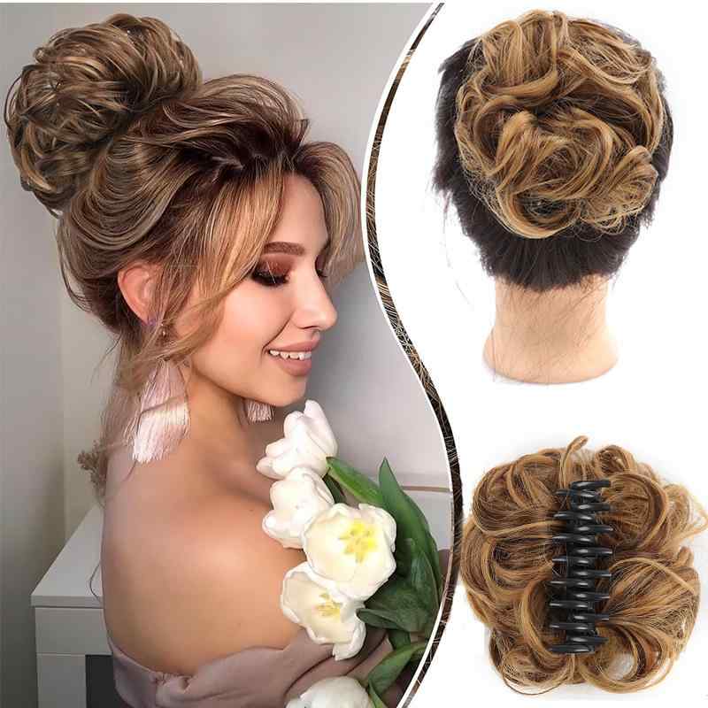 ・カテゴリ: ウィッグ（ヘアピース）・ヘア素材: 耐熱ファイバー・髪型: お団子ヘア・髪の長さ: ミディアム・対象: レディース・スタイル: ナチュラル・適した肌色: すべての肌色・適した顔型: すべての顔型・アイロン・染髪: 不可・効果:...