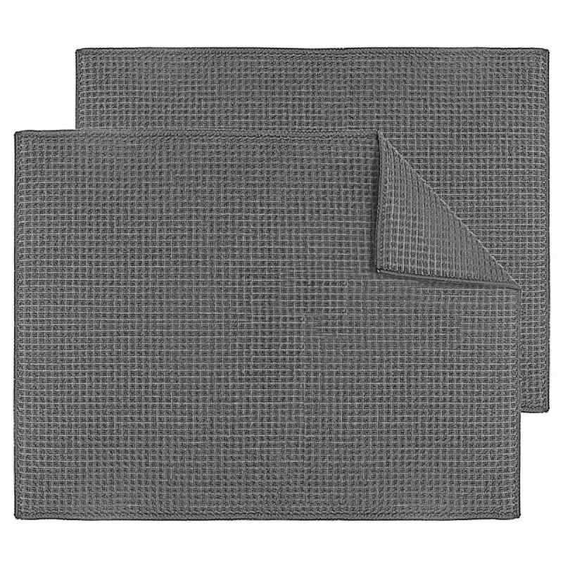 Microfiber Dish Drying Mat 2 Pack, 20 X 15 Inch Kitchen ounter Mats Reversible Baby Bottles Dish Dry Pad,Super Absorbent