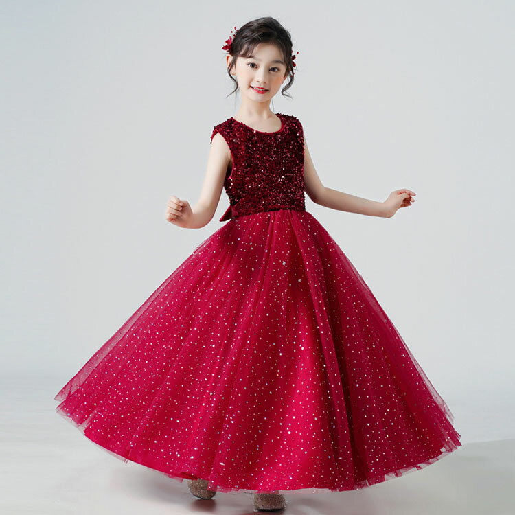 ■商品名 子供ドレス 女の子 100-160cm ワンピース キッズ ガールズ ジュニア 韓国子ども服 結婚式 ピアノ 発表会 七五三 フォーマル おしゃれ 可愛い 子供服 お姫様 誕生日 入園式 卒業式 演奏会 コンクール お姫様 ■商品...