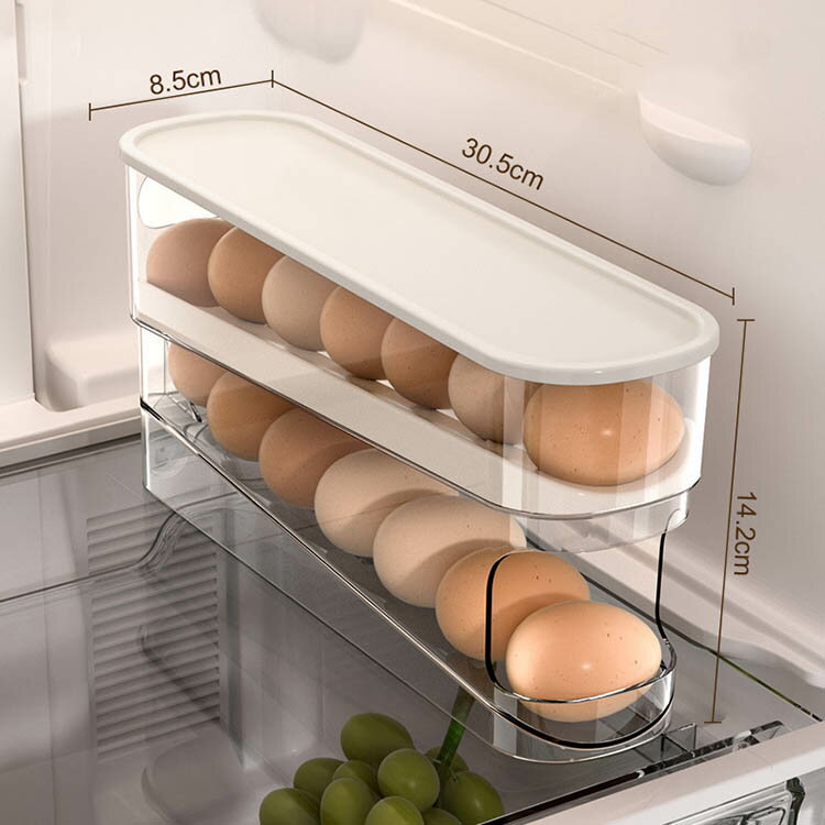 ●関連キーワード： 卵ケース 冷蔵庫収納 卵保護ケース エッグホルダー2段 卵ボックス 卵入れ キッチン収納 玉子収納 取り出し便利 冷蔵庫用 キッチン ●カラー ホワイト●関連キーワード： 卵ケース 冷蔵庫収納 卵保護ケース エッグホルダ...