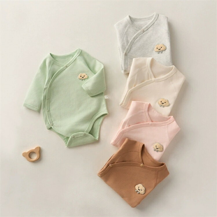 ●関連キーワード： ロンパース 赤ちゃん ベビー ベビー服 秋冬 長袖 ストライプ カエルロンパース カバーオール ニット セーター 子供服 新生児 赤ちゃん 男の子 女の子 ベビー 50 60 70 80cm ●カラー グリーン/オフホワ...