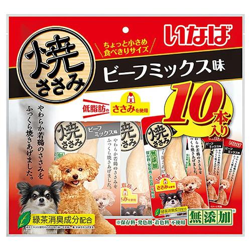 ふっくらと柔らかな若鶏のささみをゆっくり香ばしく焼き上げました。 軽くほぐして与えると、香りも引き立ち、愛犬が喜んで食べます。 ビタミンE配合。 保存料、発色剤、着色料不使用。