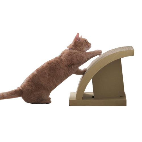 商品サイズ(cm):[本体(アーチ型/逆アーチ型)]幅約23.5×奥行約33.5×高さ約30/幅約23.5×奥行約31×高さ約30[爪とぎ1枚あたり]幅約42×奥行約22.8×アーチ最大高さ約11.5 主要材質:段ボール紙 重量:約490g...