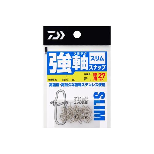 強度だけでない。 細部までこだわったルアースナップ強軸スナップにスリムタイプ追加 強軸（つよじく）ステンレス 　最高レベルの強度を持つばね用ステンレス鋼線を採用。 　通常のステンレス製スナップの約130％の引張強度（当社比）を実現。 エギン...