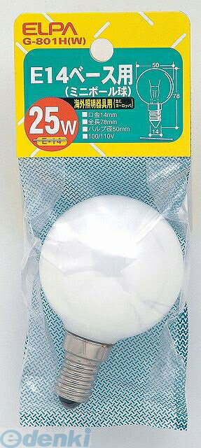 &nbsp; 朝日電器 &nbsp; 042-473-0159 【商品説明】【仕様】●定格：　・電圧　100/110V　・消費電力 25W　・寿命：約2,000時間●本体サイズ：　・全長：78mm　・バルブ径：50mm　・口金：E14●入数...