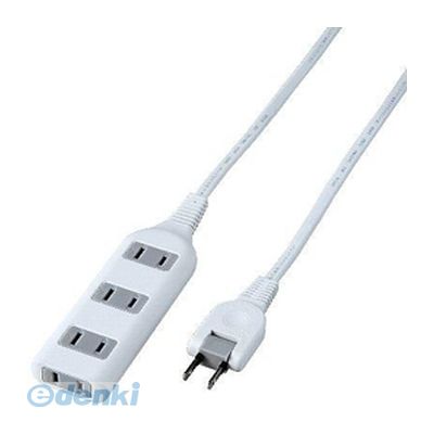 【商品説明】カラー:白'個口数:4'コード長(m):3'定格入力:125V 15A 合計1500Wまで'本体サイズ(mm):W41×H122×D21'本体重量(コード含む)(g):305'パッケージ形態:スライドブリスター'パッケージサイズ...
