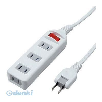 【商品説明】カラー:白'個口数:4'コード長(m):2'定格入力:125V 15A 合計1500Wまで'本体サイズ(mm):W45×H142×D34'本体重量(コード含む)(g):258'パッケージ形態:スライドブリスター'パッケージサイズ...