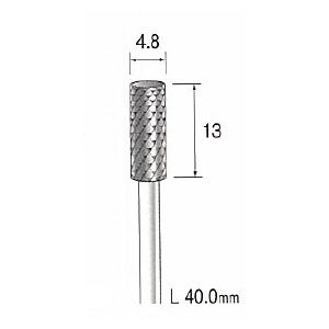 ミニターメーカーお問い合わせ：03-3633-7181ミニター BC2039 超硬カッター クロスカット φ4.8●先端径：φ4.8●粒度：#-●シャンク径:φ3●最高回転数：30000●入り数：1●特長：●クロスカット●切削抵抗が少なく、...