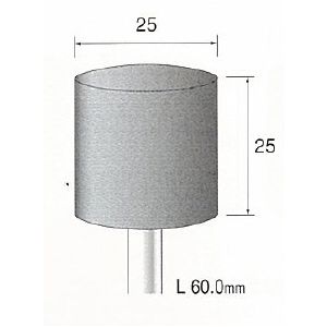 ミニターメーカーお問い合わせ：03-3633-7181●先端径：φ25●粒度：#220●シャンク径:φ6●最高回転数：20000●入り数：10●目詰まりしやすい素材の研磨作業に最適です。●放熱効果に優れ、研磨焼けが発生しません。●適合素材：...