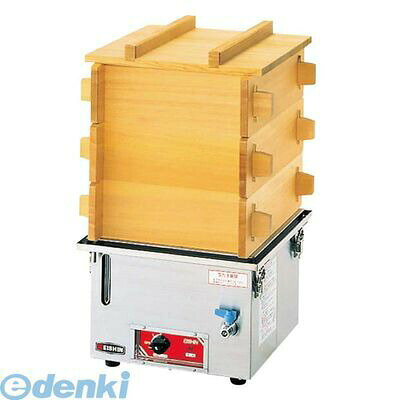 ●外寸1：400×390×H270●重量：12kg●容量：11L●消費電力：1.5kW(750W/1.5kW)●電源：単相100V●蒸気立上りまでの時間：30分●蒸し台ノズル数：φ15×1穴●温度調節：2段切換方式