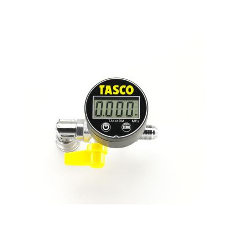 【商品説明】TASCO/タスコ デジタルミニ真空ゲージキット TA142XDデジタルミニ真空ゲージキット●デジタルミニ連成計…45φ●TA141DM＝−0.1〜5.0MPa●ボディ…5/16フレアメス（ポンプ側）5/16フレアオス（ポート側...