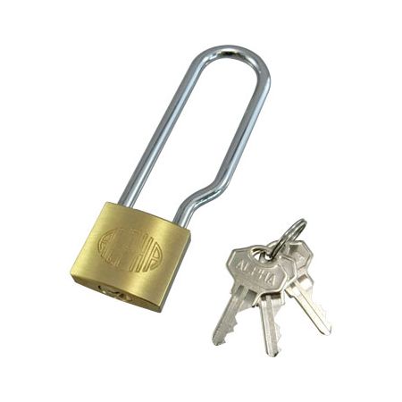 アルファメーカーお問い合わせ：045-787-8431【商品説明】●錆びにくく抜群の耐久性を持つ黄銅製です。●同一キー、指定番号、マスターキーも可能の高精度品です。（マスターキー対応は50mmのみとなっております。）●カバンから倉庫まで幅広...