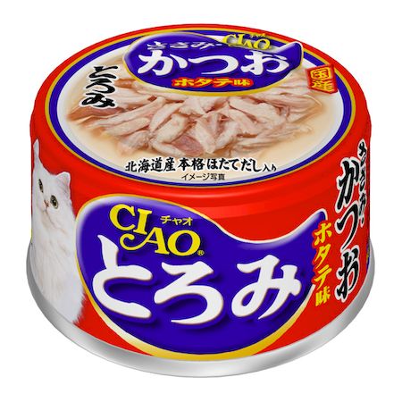 【商品説明】●具材とスープがよくからみあい、スープと一緒に煮込まれた素材は柔らかく食べやすい。●とりささみ・かつおベースを、本格ほたてだしで仕上げました。●原材料：鶏肉、かつお、ほたてエキス、糖類(オリゴ糖等)、植物性油脂、増粘剤(加工でん...
