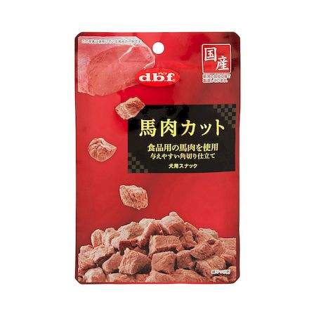 デビフペットメーカーお問い合わせ：025-377-1300【商品説明】●馬肉をひとくちサイズにカットした食べやすい犬用スナックです。●馬肉本来の味が小さな一粒の中に詰まった逸品です。●食べやすいサイズになっているので幼犬からシニア犬まで幅広...