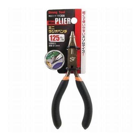 【商品説明】●軽くて使いやすいスリムタイプ。●切断能力：鉄線φ1.0mm●材質：炭素鋼●鋼焼入：完全熱処理●刃部硬度：HRC56±2●仕上：ブラックニッケルメッキ●ホビー　クラフト　工作