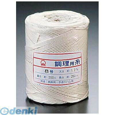 ●仕様：　8号玉型バインダー巻200g●規格 巻数(m) 太さ(mm)： 8号 250 1.2●バインダー巻の特長 軽く引くだけでスルスルとスムーズに中心より出てきます。転がって汚れず 最後まで使えます。