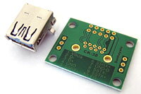 &nbsp; サンハヤト &nbsp; 03-3984-7791 ●USB3.0コネクタ（Aタイプ：メス）を2.54mmピッチに変換する基板です。 ●USB3.0コネクタとピンヘッダーが付属しています。 ●1袋2枚入りで、基板はVカット部分...