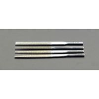 エスコメーカーお問い合わせ：06-6532-6226●全長…85mm●コーティング長…45mm●ハンドル…EA826VM-0（別売）●シャンク部…丸柄●軸径…3mm●形状…燕尾(4.7×2.3mm)●粒度…＃140