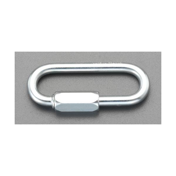 エスコメーカーお問い合わせ：06-6532-6226●材質…スチール(亜鉛メッキ)●線径…12mm●内寸…100×23.5mm●口の開き…23.5mm●使用荷重…1250kg