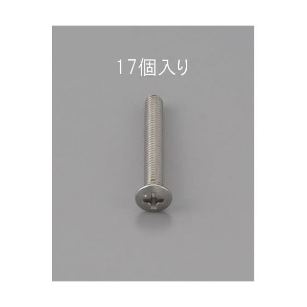 エスコメーカーお問い合わせ：06-6532-6226●材質…ステンレス(SUS XM-7)●並目ねじ●全ねじ●頭形状…（＋）丸皿頭●サイズ…M2×10●ピッチ…0.4●入数…17個