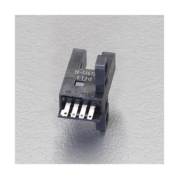 エスコメーカーお問い合わせ：06-6532-6226●透過形(溝型)●検出距離…5mm(溝幅)●直流光方式●NPN出力●電源電圧…DC5〜24V±10%、リップル10%以下●接続方式…コネクタータイプ(4極)●形状…T型●表示灯モード…遮光時点灯