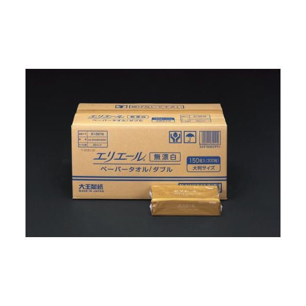 エスコメーカーお問い合わせ：06-6532-6226●パルプ100％　無漂白タイプ●シートサイズ…230×248mm●入数は1ケース、25パック入りです。●1パックにダブル150組入っています。●パックサイズ…60×248×115mm●パッ...
