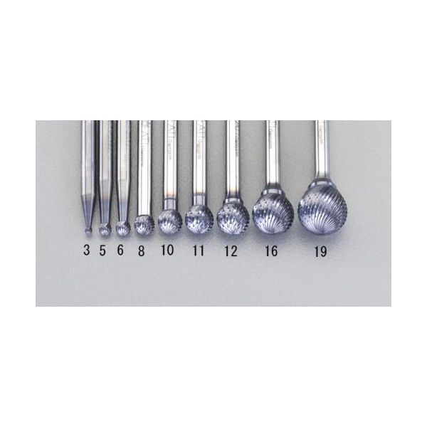 エスコメーカーお問い合わせ：06-6532-6226●軸径…6mm●刃径×刃長×全長…8×7.2×52mm●材質…タングステンカーバイト、TiAINコーティング●適合材質…一般鋼、ニッケル、銅、銅合金、チタン、鋳鉄、ステンレス鋼、鍛鋼