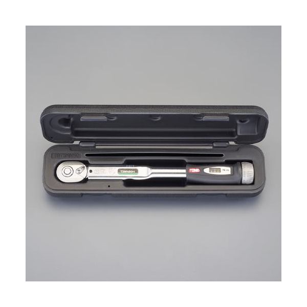エスコメーカーお問い合わせ：06-6532-6226●差込角(A)…3/8”●サイズ…B：36mm、H：26.3mm、T：10.4mm、L(全長)：387mm●トルク範囲…20〜100N・m●最小目盛…1.0N・m●精度…±3%●重量…75...