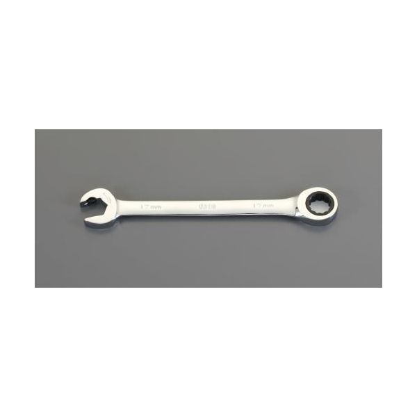 エスコメーカーお問い合わせ：06-6532-6226●12ポイント●サイズ…8mm●全長…140mm●材質…クロムバナジウム鋼●スパナ部分もラチェット機構の為、ナットの締め緩めが容易です。