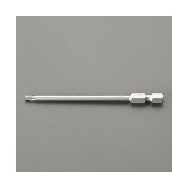 エスコメーカーお問い合わせ：06-6532-6226●商品名…3867/4●六角シャンク…1/4”●全長…89mm●イジリ止め付●サイズ…T10●材質…ステンレス●●ステンレス製…耐蝕性、耐薬品性、衛生面に優れた製品です。