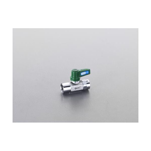 エスコメーカーお問い合わせ：06-6532-6226●材質…真鍮（ボディー）●最高圧力…1MPa●使用流体…冷温水・油・エアー●使用温度…-20℃〜80℃●ねじサイズ…R3/8”●全長…61mm●エアープラグ付