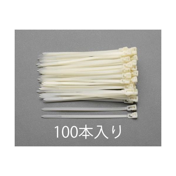 ●全長…300mm●幅…4.5mm●最大径…80mm●厚み…1.2mm●材質…ナイロン66●ループ引張強度…22kgf●入数…100個●RoHS対応品●何度でも繰り返して使用できます。●使用温度範囲…−10〜85℃