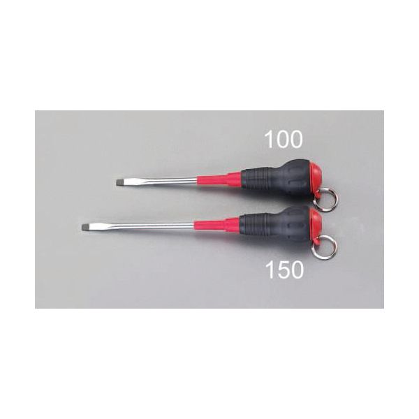 エスコメーカーお問い合わせ：06-6532-6226●刃幅×刃厚…6.0×0.9mm●軸径…φ6.3mm●軸長…150mm●落下防止リング付●リング部分は空転する為、セーフティーループ等がからみません。●グリップエンドが手の平に収まりスムー...