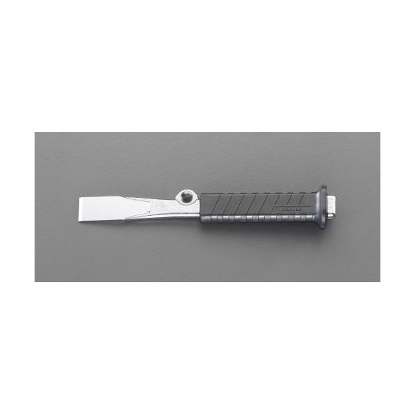 エスコメーカーお問い合わせ：06-6532-6226●刃幅…20mm●全長…220mm●重量…250g●材質…炭素工具鋼（HRC56〜58）●用途…薄鉄板の切断作業・溶接のバリやノロとり作業・ペンキや錆落とし作業●全体を薄く設計しているため...
