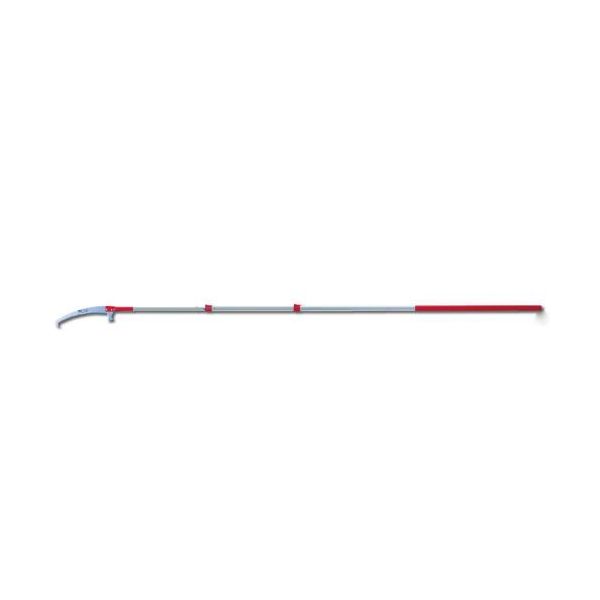 ●全長…2，690〜6，120mm●刃長…370mm●重量…2，620g●刃材質…高炭素刃物鋼、ハードクローム仕上●柄材質…アルミ●鋸刃ピッチ…9.0mm●鋸刃切り幅…2.0mm●替刃式●ガチャロック多段階伸縮式●鏡面研磨目立て●UVカット...