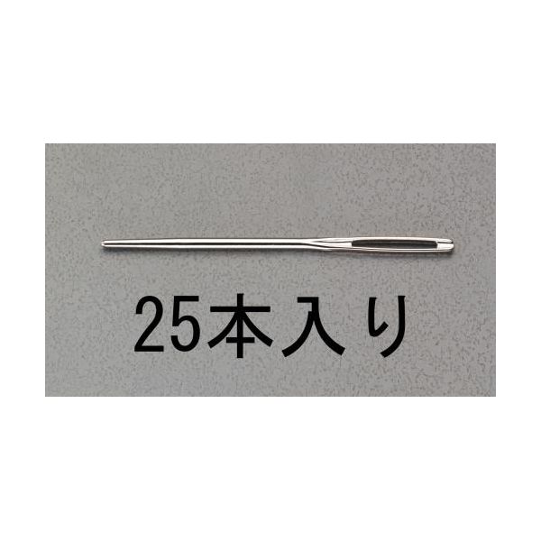 エスコメーカーお問い合わせ：06-6532-6226●サイズ・・・2.6×70mm●紐通し穴サイズ…1.6×17.0mm●重量…2.08g(1本あたり)●入数…25本●ストレートタイプ