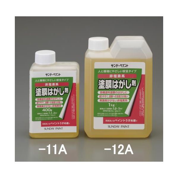 エスコメーカーお問い合わせ：06-6532-6226●内容量…400g●標準はくり面積…約1.3〜2m2●標準塗布量…200〜300g/m2●はくり時間…塗布後10〜30分程で塗膜が軟化しますので、1時間以内に塗膜を除去して下さい。●塗装方...