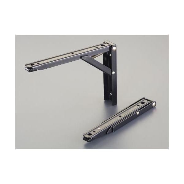 ●材質…スチール●仕上げ…ブラック塗装●長さ（A×B)…198×135mm●幅…31mm●厚み…C：14mm、D：12mm●穴数…9●穴径…4mm●耐荷重…40kg(2本あたり)●付属品…取付ビス(トラスタッピング3.5×15mm×6本　皿...