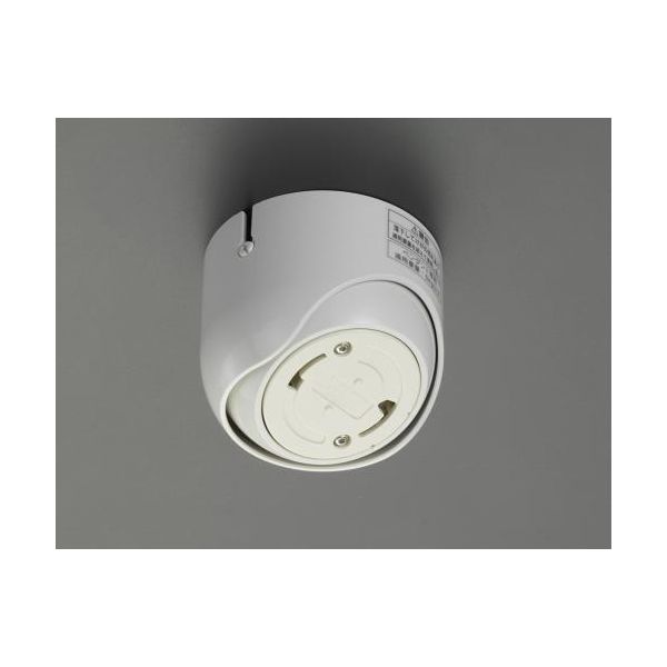 エスコメーカーお問い合わせ：06-6532-6226●定格容量…6A・125V●サイズ…φ95×73.5(T)mm●約55°までの傾斜天井に取り付けできます。