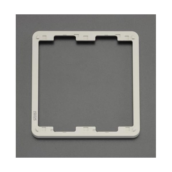 エスコメーカーお問い合わせ：06-6532-6226●材質…ABS樹脂●サイズ…122×118mm●仕様…2連●厚み…11mm