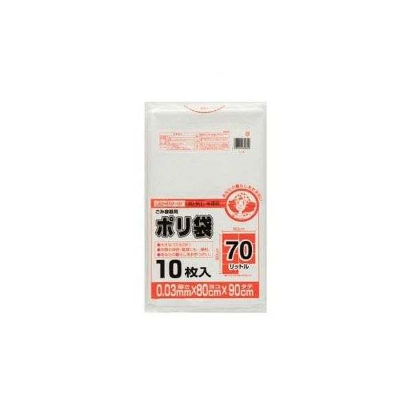 エスコメーカーお問い合わせ：06-6532-6226●カラー…半透明●材質…LLDPE●日本製●容量…70L●サイズ…800×900×0.03mm●入数…10枚