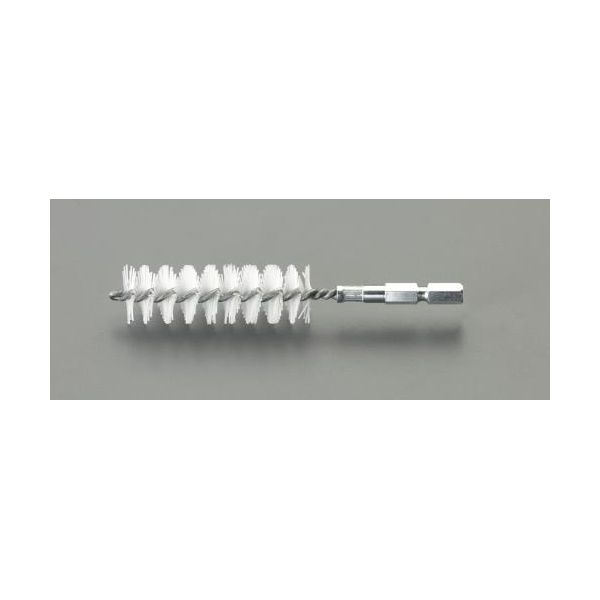 エスコメーカーお問い合わせ：06-6532-6226●軸径…1/4”（6.35mm）●ブラシ長…60mm●全長…115mm●最大回転数…3，600rpm●材質…ナイロン●ブラシサイズ…外径：13mm、線径：0.5mm