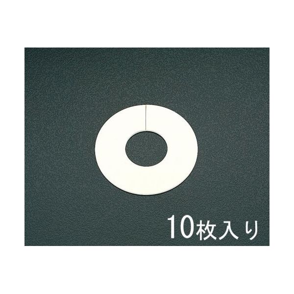 ●径称…15A●適合管外径…22.0mm●プレート外径…61.0mm●材質…塩化ビニール●カラー…アイボリー●のり付●厚さ…1.5mm●入数は10枚入りです。　