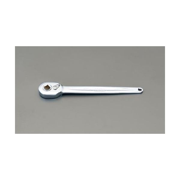 エスコメーカーお問い合わせ：06-6532-6226●差込角…1/2”●全長…270mm●送り角…18°●ギア数…20歯●タップ等の四角頭用。●左右切替式●差し込み部分が1/2”sqになっています。