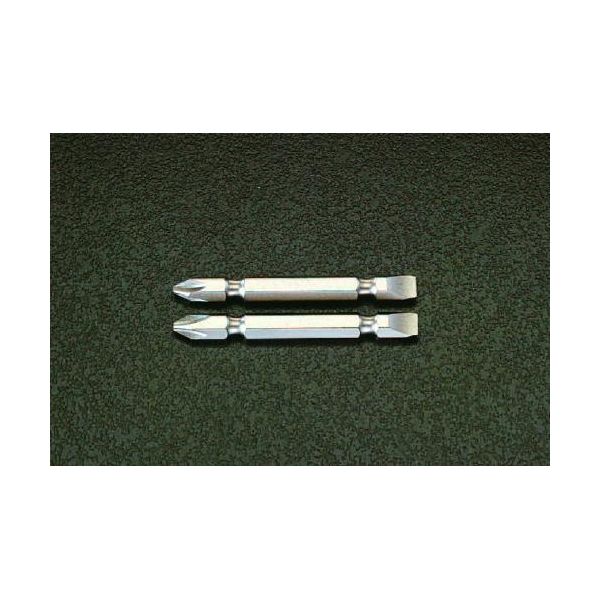 エスコメーカーお問い合わせ：06-6532-6226●サイズ…(＋)＃2、(−)6mm●全長…65mm●六角シャンク…1/4”●マグネット付●重量…33g●入数…2本