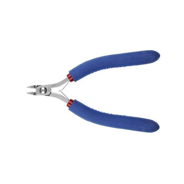 エスコメーカーお問い合わせ：06-6532-6226●全長…140mm●切断能力…0.1〜1.0mm(銅線)●刃硬度…HRC63〜65●切断形状…フラッシュ（ごくわずかに切断跡が残ります）●ばね付●ミニオーバル●ロングハンドル仕様